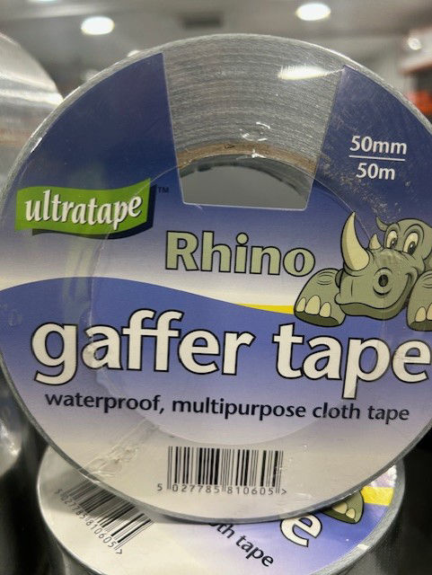 50mm x 50m Silver Multipurpose Gaffer Cloth Tape | Pattrick & Thompsons