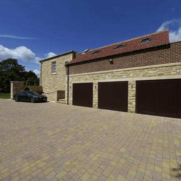 Brett Alpha Trio 50mm Driveway Block Paving Mixed Pack 10.82m2 Autumn ...