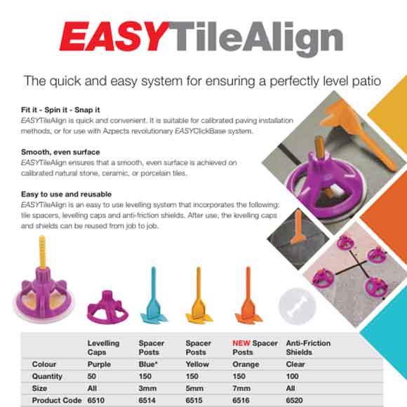 EASY Tile Align Levelling Caps Pack of 50 | Pattrick & Thompsons